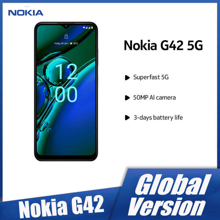 Nokia G42 5G Smartphone 4GB+128GB Grey 6.56 inch 90HZ Screen IPX 52 Waterproof | Lazada PH