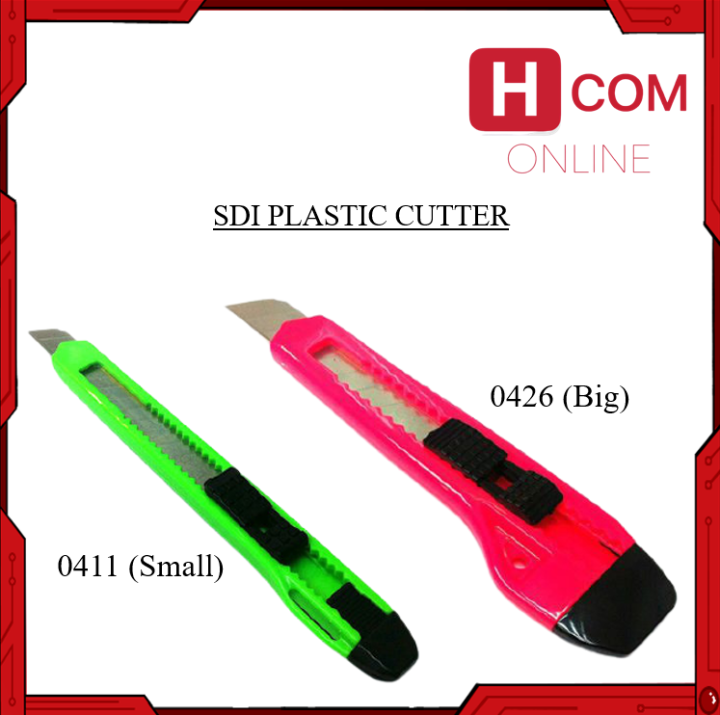SDI Plastic Cutter Pen Knife 0411 (Small) / 0426 (Big) | Lazada
