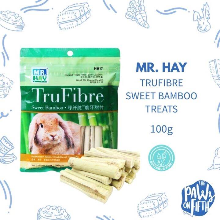 Mr. Hay TruFibre Sweet Bamboo Treats 100g for Small Animals | Lazada PH