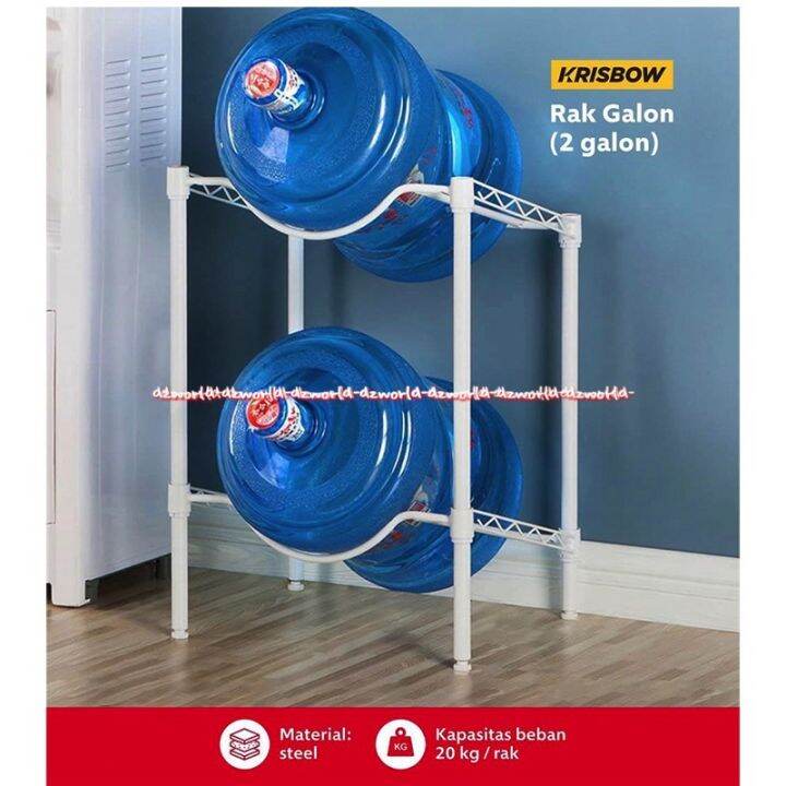 Krisbow Rak Galon 2 Galon Tempat Tatakan Tempat Rack Galon Air Mineral ...