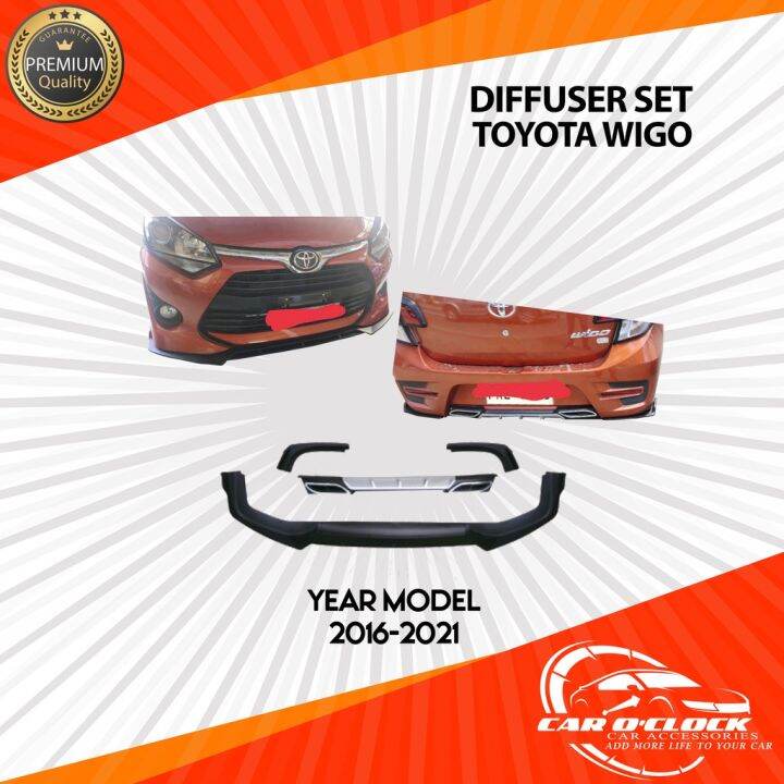 HOT Toyota Wigo Front Rear Diffuser (2016-2022) | Lazada PH