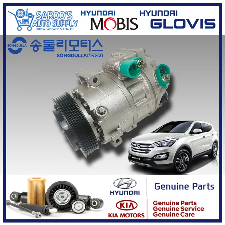[R] Aircon Compressor For Hyundai Santafe ,2013-2019, Diesel , , Made ...