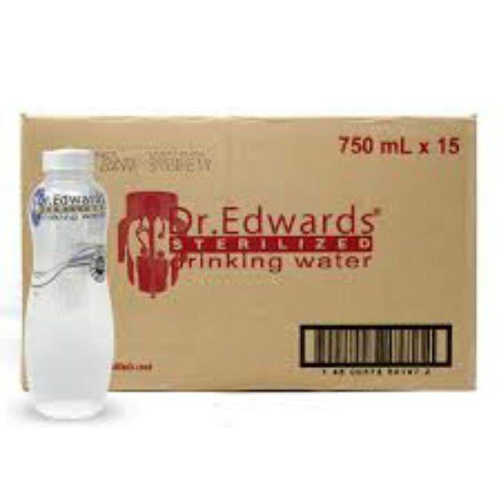 S&R Dr. Edwards Sterilized Drinking Water Plain 15x750ml | Lazada PH