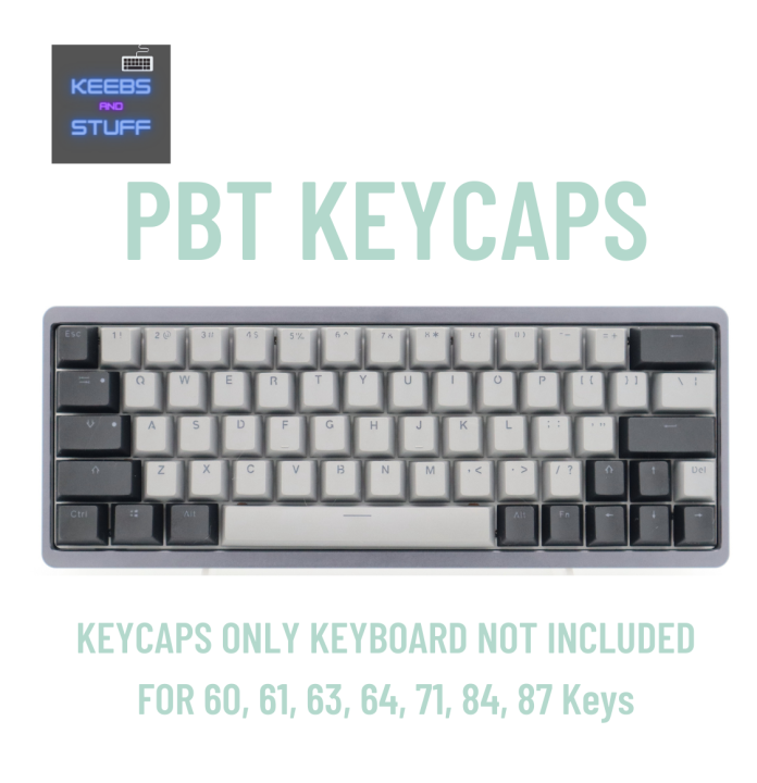 PBT keycaps for 65 percent mechanical keyboard PBT for gaming keyboards ...