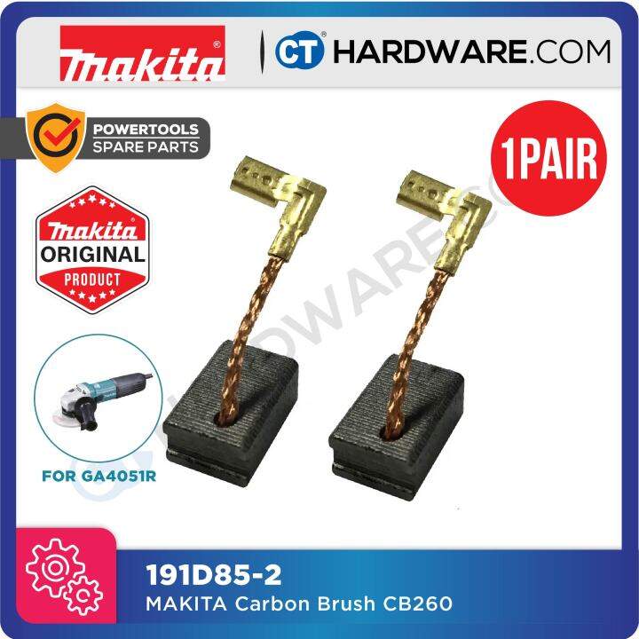 MAKITA 191D85-2 CARBON BRUSH CB260 FOR GA4051R | Lazada