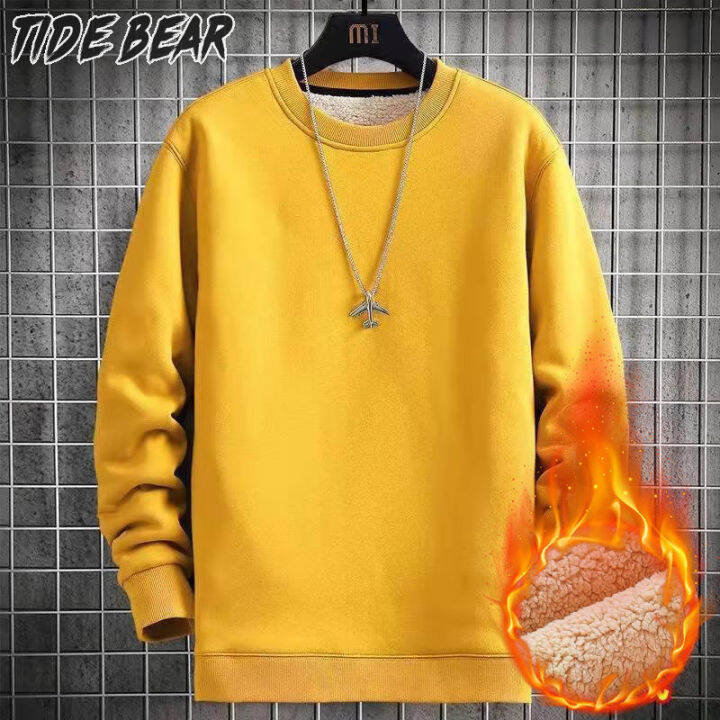 TIDE BEAR เสื้อสเวตเตอร์ผ้ากำมะหยี่สำหรับผู้ชาย,เสื้อกันหนาวผ้ากำมะหยี่ ...