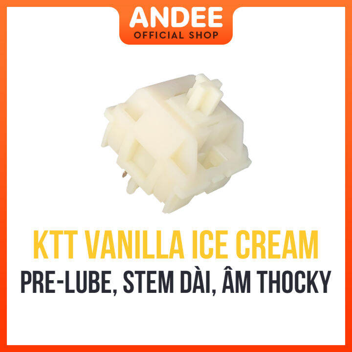 KTT Vanilla Ice Cream switch bán lẻ công tắc phím cơ tuyến tính 5 pin ...
