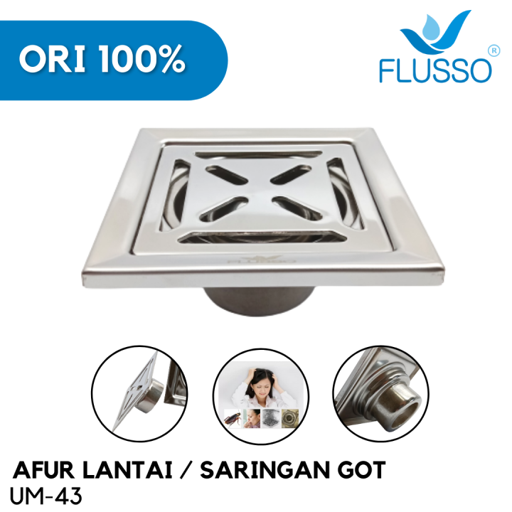 Afur Saringan Got Afur Lantai | Floor Drain | FLUSSO 43 | Lazada Indonesia