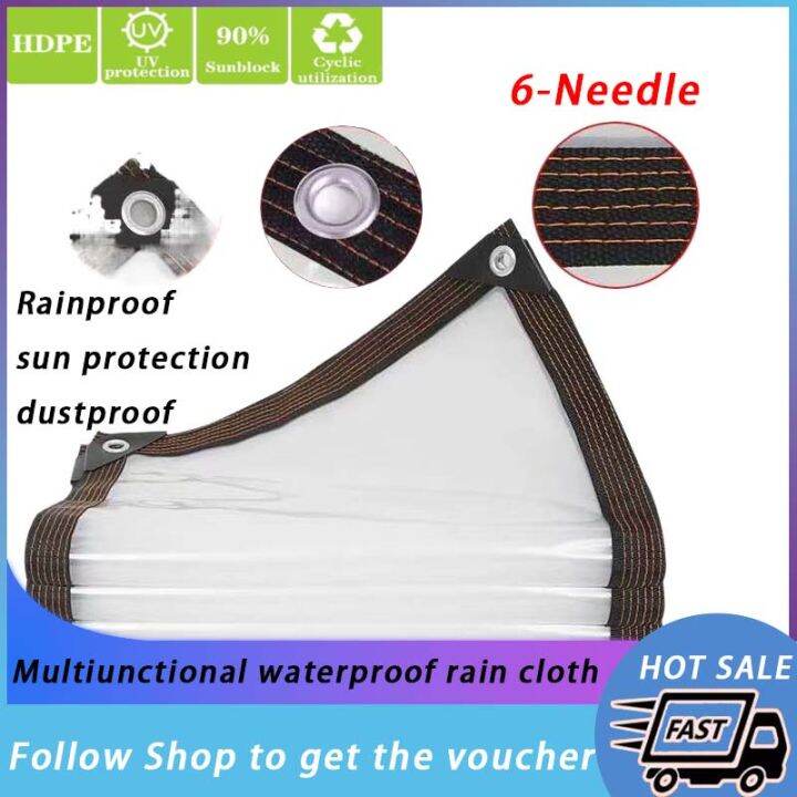 ♞TRANSPARENT PLASTIC TRAPAL TOLDA WITH EYELET SALE OUTDOOR WATERPROOF ...