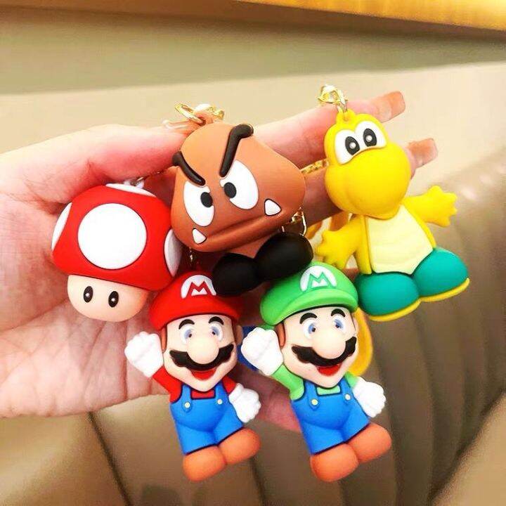 Gantungan Kunci Bros Karakter Kartun Super Mario Bros Luigi Jamur ...