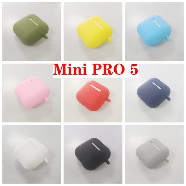 เคส Mini Pro 5 TWS I12 I11ฝาครอบหูฟังบลูทูธไร้สาย,ฝาครอบ Pro5ซิลิโคนป้องกันการตก Pro 4 | Lazada ...