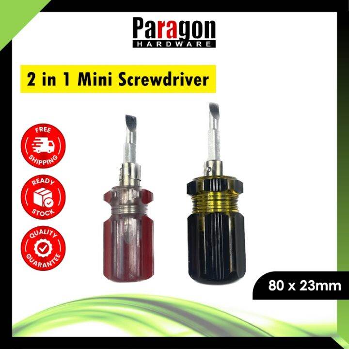 2 in 1 Mini Screwdriver Dual Function 小型两用透明螺丝批 Screwdriver Repair Tool ...