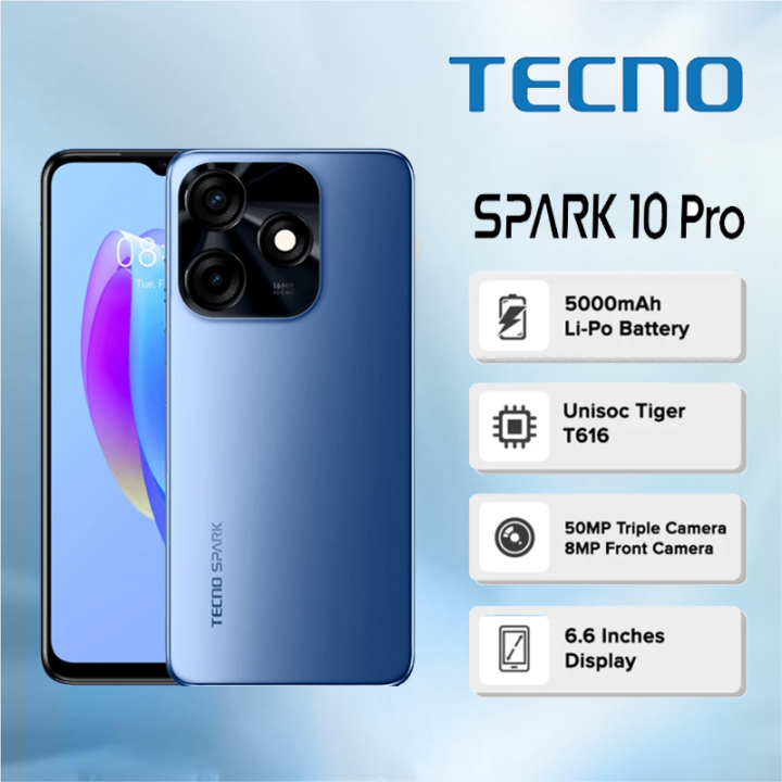 Phone Tecno Phone SPARK 10c 12+512GB 5.5inch 5000mAh 5G Android Mobile ...