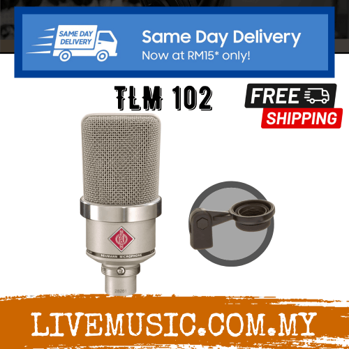 Neumann TLM 102 Large-diaphragm Condenser Microphone - Nickel ( TLM102 / TLM-102 ) | Lazada