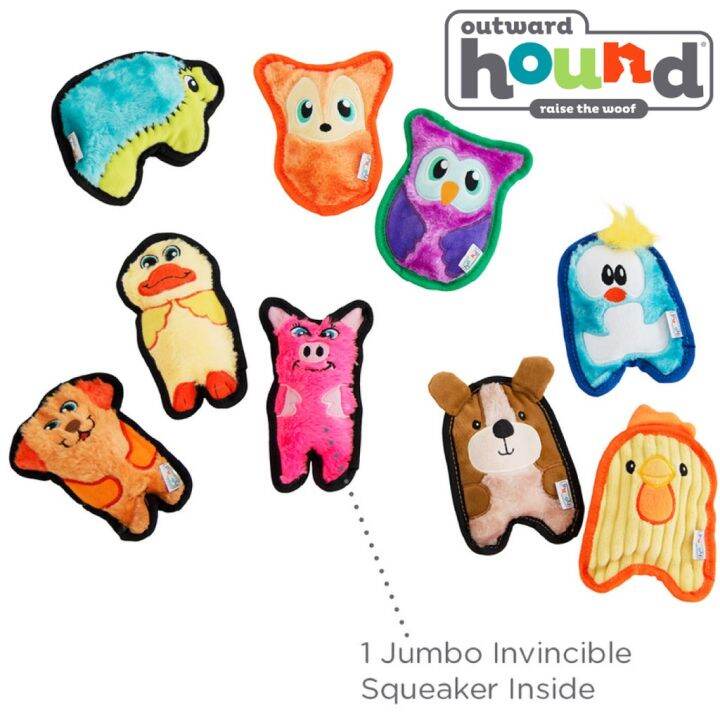 Invincibles Mini Plush Toy โดย Outward Hound - 9 Designs-ไม่มีการบรรจุ ...