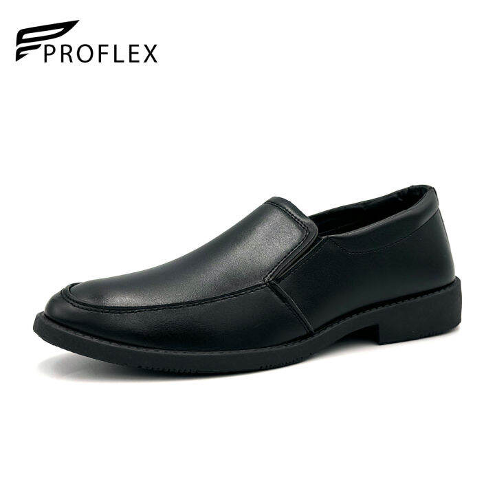 PROFLEX Men's Durable Heat-Pressed Slip-On Leather Shoes PFLS02 | Lazada PH