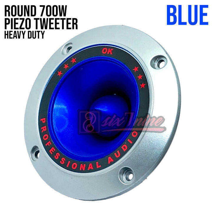 BLUE Round Piezo Tweeter 700W Heavy Duty | Lazada PH
