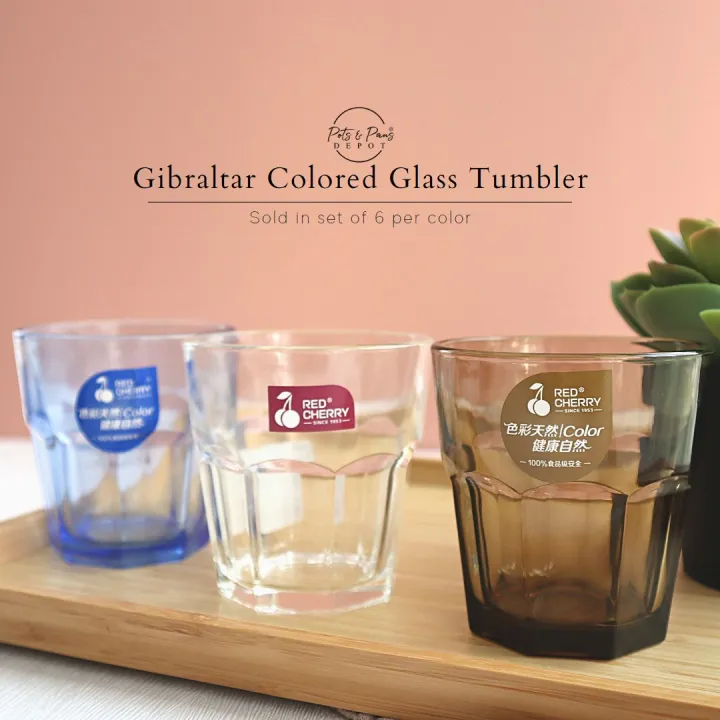 Red Cherry Gibraltar Glass Tumbler Set | Lazada PH