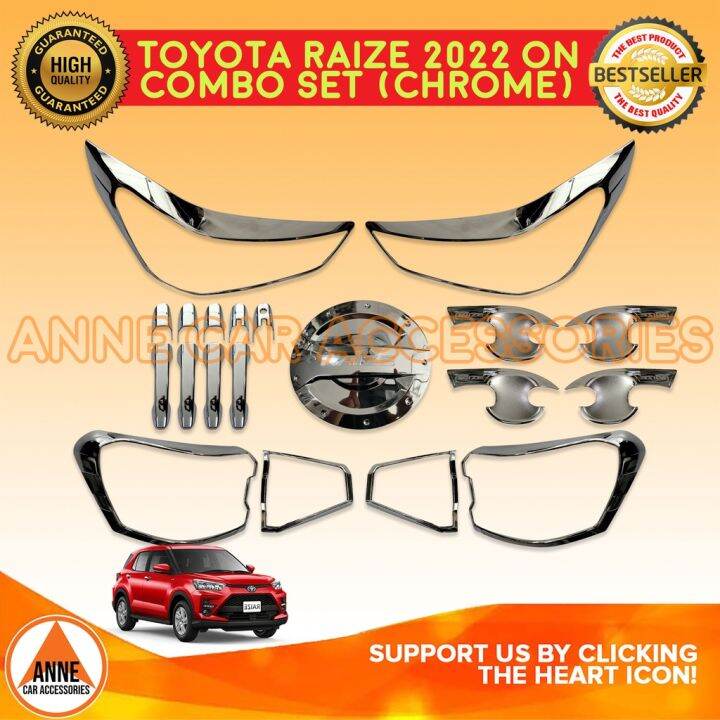 Garnish Cover for Toyota Raize 2022 2023 Onwards Model Black / Chrome ...