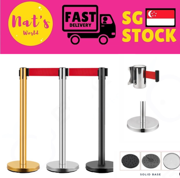 Queue Stand barrier Retractable Belt Barrier Divider Pole Queue Up ...