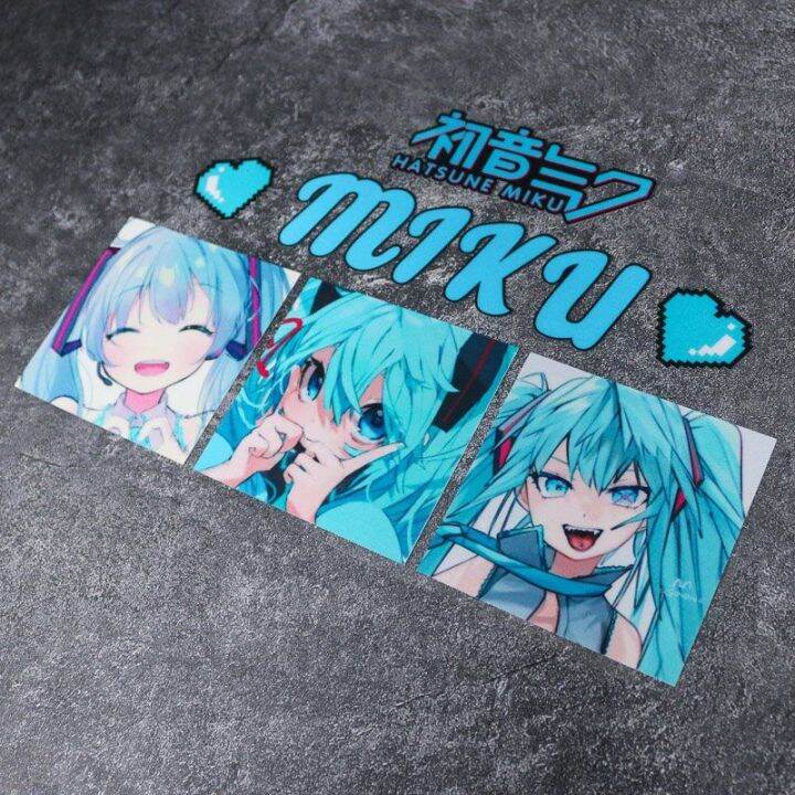 Jdm Stickers Hatsune Miku Two Dimensional Cartoon Animation Car Stickers Rear Windshield