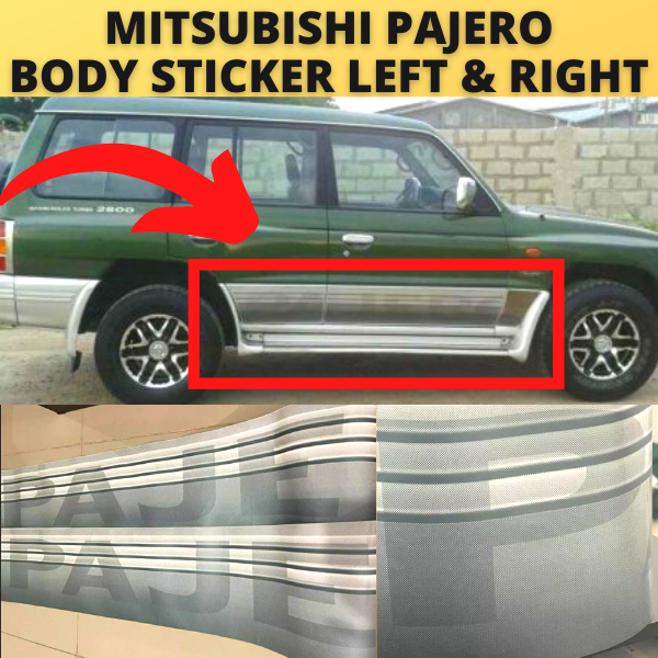 MITSUBISHI PAJERO / BODY STICKER / LEFT ANF RIGHT / DECALS | Lazada PH