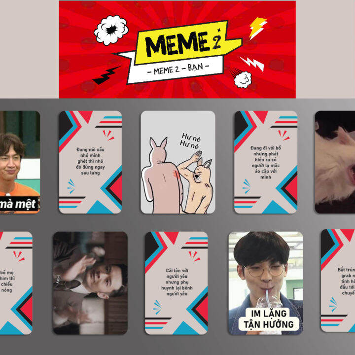 Bộ Bài Meme Ver 2 50 Lá Chơi Vui Quên Lối Về Boardgame Meme Hài Hước