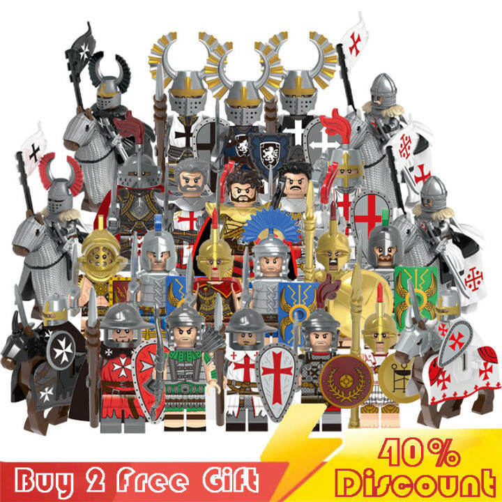 Medieval Knight Building Blocks Toy Teutonic Knights Hospitaller ...
