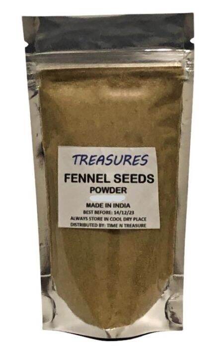 Treasures Fennel Seeds Powder - Saunf - Digestive System Booster - 100% ...