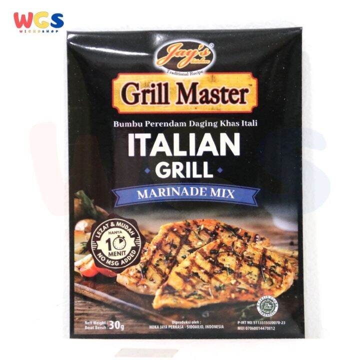 Jays Grill Master Italian Grill Marinade Mix Bumbu Perendam Daging Khas ...
