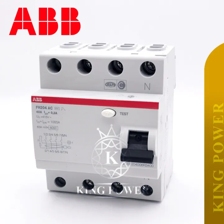 ABB FH204 40A 4P 300mA 100mA 30mA ELCB RCCB | Lazada