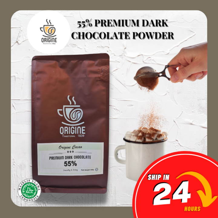 ORIGINE Cacao 55% Premium Dark Chocolate Cocoa Powder 250g / 500g ...