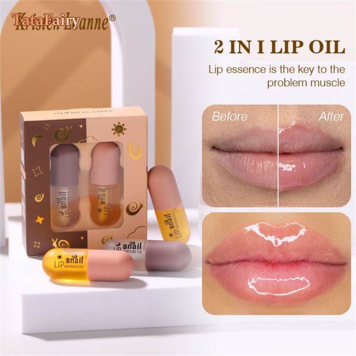 Tattie Kristen Leanne Snail Lip Plump Moisturizing Lip Plump Lipstick ...
