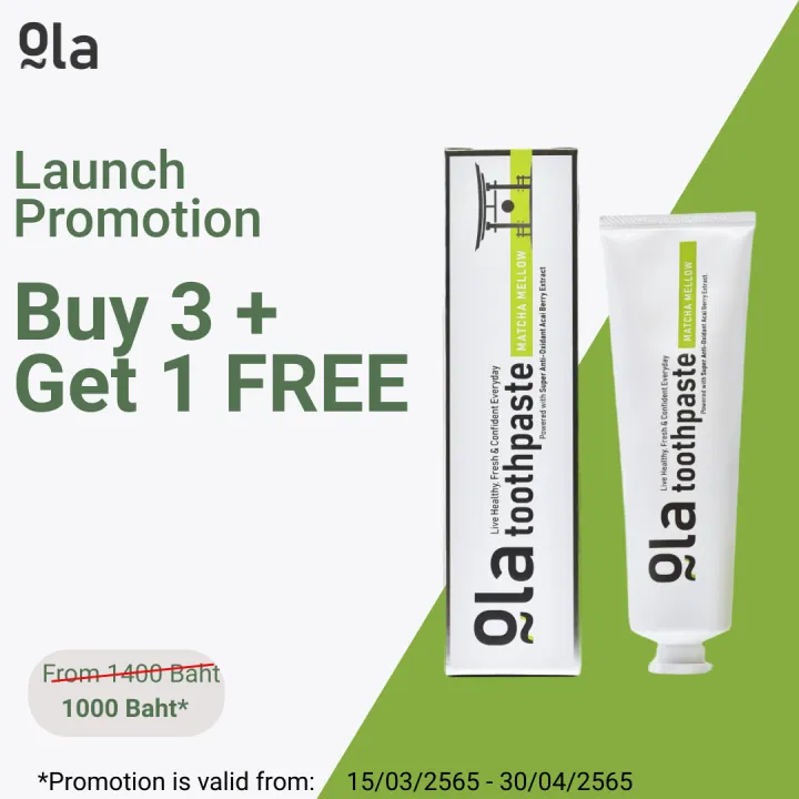 Ola Toothpaste Matcha Mellow (4 packs) | Lazada.co.th