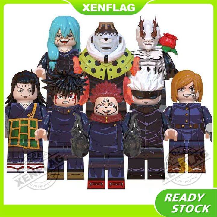 Jujutsu Kaisen Itadori Yuji Fushiguro Megumi Gojo Satoru Lego Mainan ...