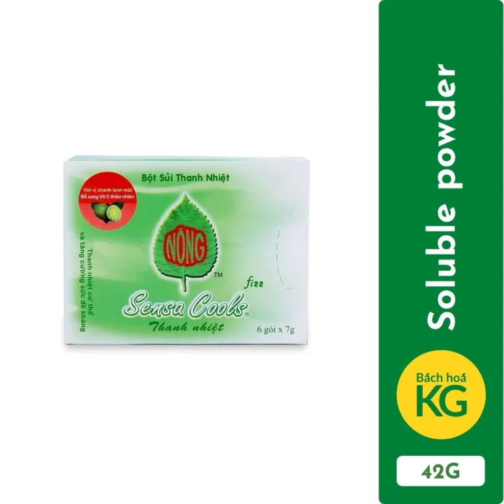 Sensa Cools Effervescent Powder 6 packs x 7g - Bột sủi thanh nhiệt 42g ...