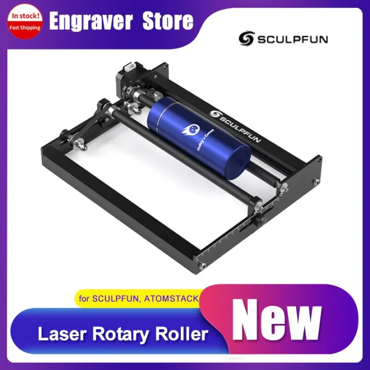 SCULPFUN S9 Laser Rotary Roller Laser Engraver Y-Axis Rotary Roller 360 ...