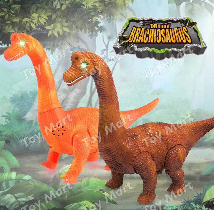 T-Rex / Brachiosaurus Walking Dinosaur Lifelike Long Neck Dinosaurs ...