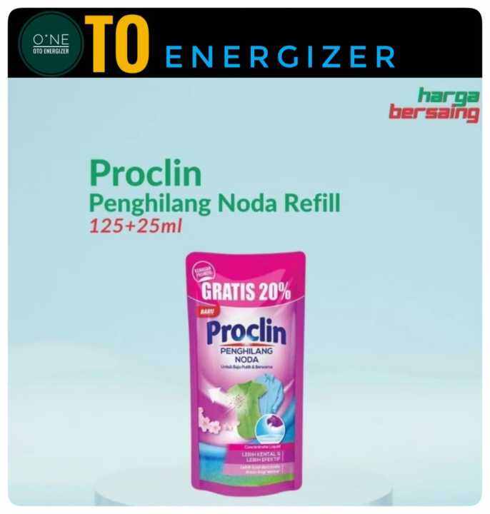 PROCLIN PENGHILANG NODA POUCH 125 + 25 ML - Untuk Baju Putih & Berwarna ...