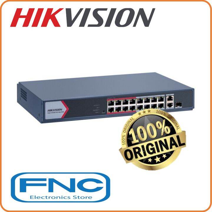 HIKVISION DS-3E1318P-EI/M Network 16 × 10/100 Mbps PoE Port ,1 × ...
