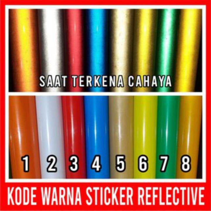 STICKER CUTTING CUSTOM SESUKA HATI - Bahan Reflective memantulkan ...
