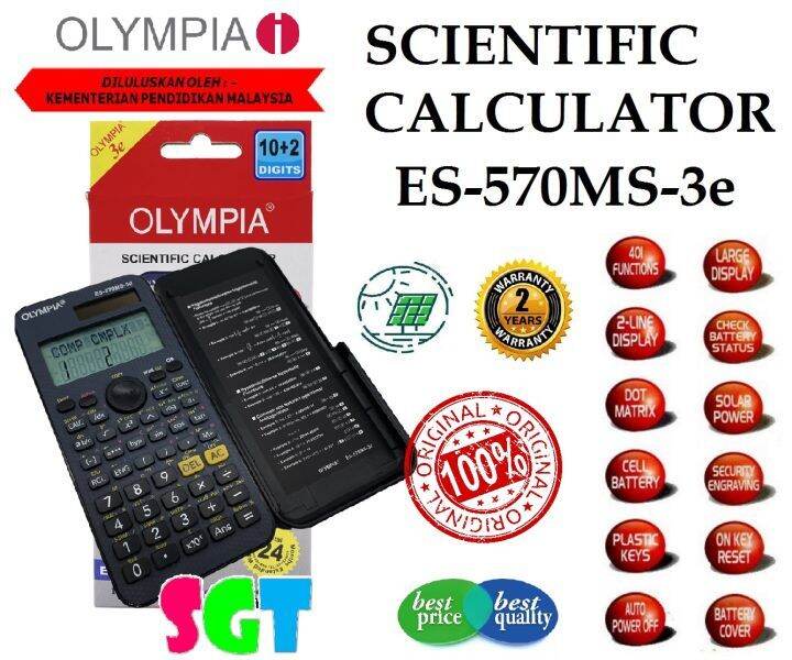 Olympia Scientific Calculator ES-570MS-3e | Lazada