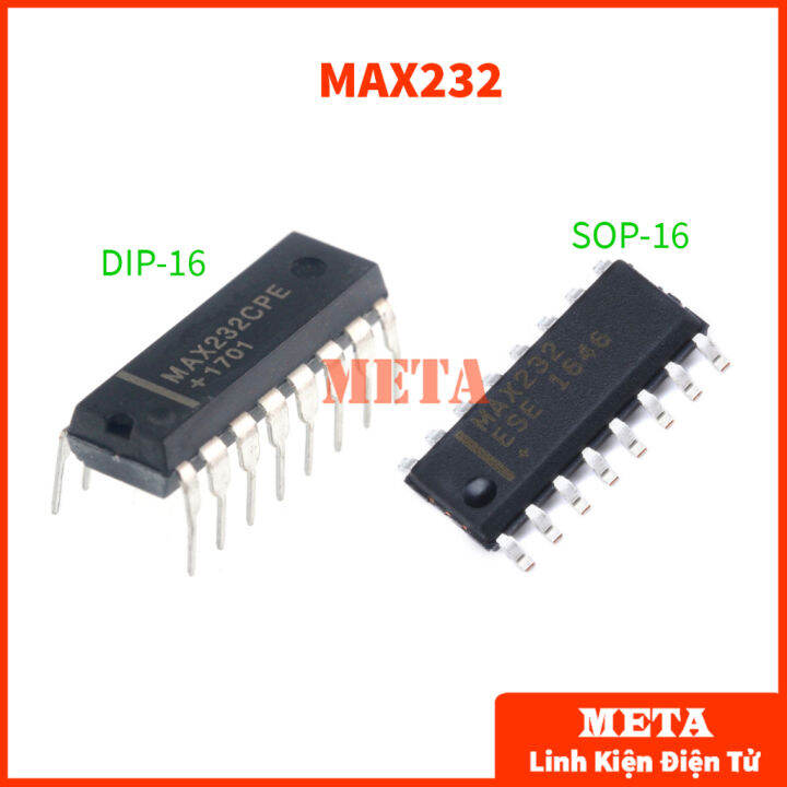 IC MAX232 DIP-16 Chân Cắm SOP-16 Chân Dán - Chuyển Đổi Giao Tiếp RS232 | Lazada.vn