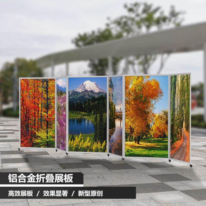 Portable poster display stands promote mobile folding display boards ...