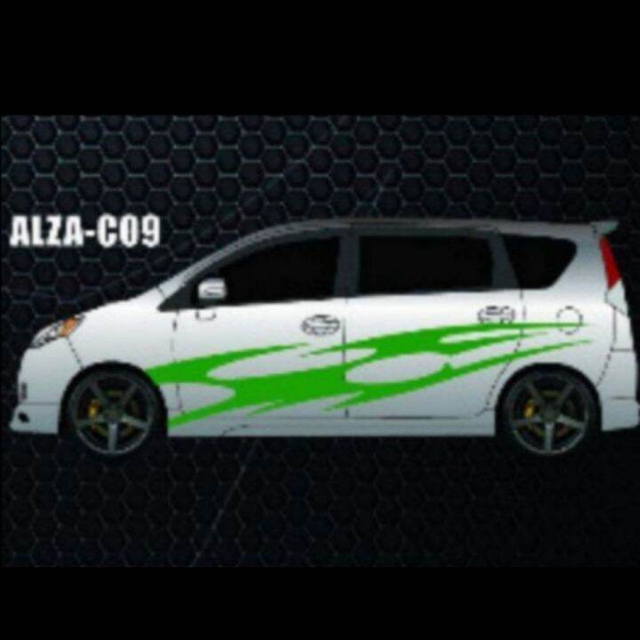 🎯 PERODUA ALZA CAR BODY STICKERS SET ALZA - C09 | Lazada