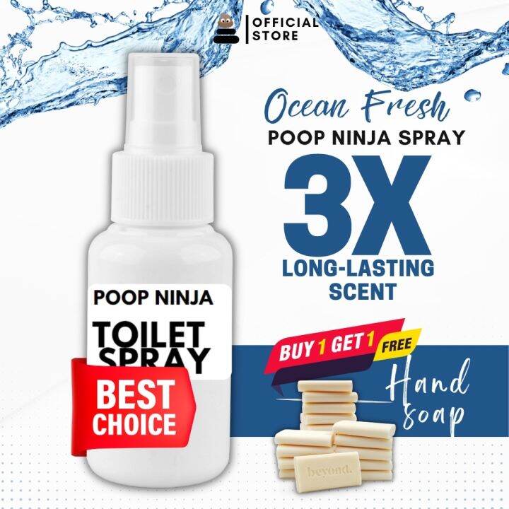 Original Brand ☌ OCEAN FRESH Poop Spray - Poo Toilet Deodorizer | Lazada PH