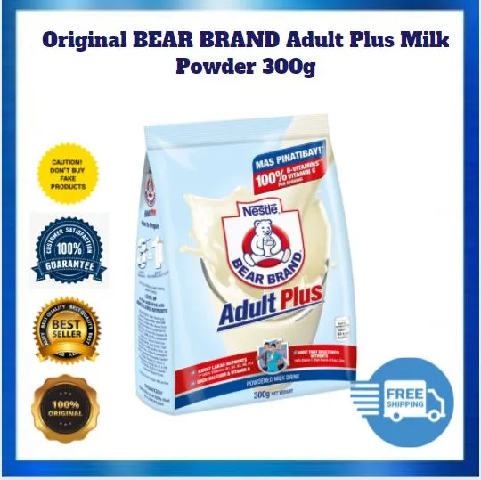 Original Bear Brand Adult Plus Milk Powder 300g | Lazada PH