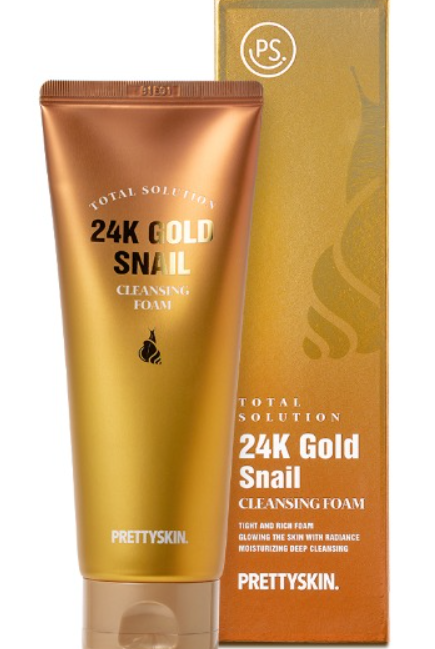 Prettyskin Total Sulotion 24k Gold Snail Cleansing Foam 150 ml | Lazada PH