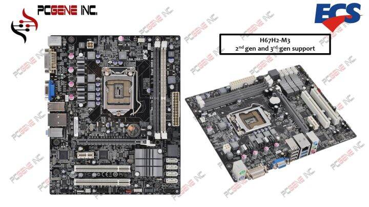 Socket 1155 D3 Motherboard ECS H67H2-M3 (Preloved) (With Universal ...