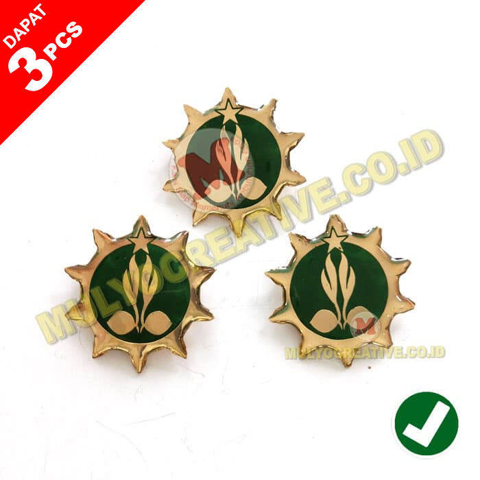 Pin Dewan Kerja Cabang - Lencana Pin Tanda Jabatan Pramuka Hijau / 3pcs ...